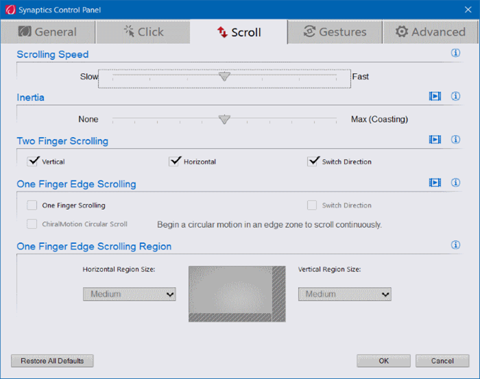 Cómo activar o desactivar los gestos del panel táctil en Windows 10