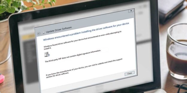 Corrección del error "Third-party INF does not contain digital signature information" - Todo ...