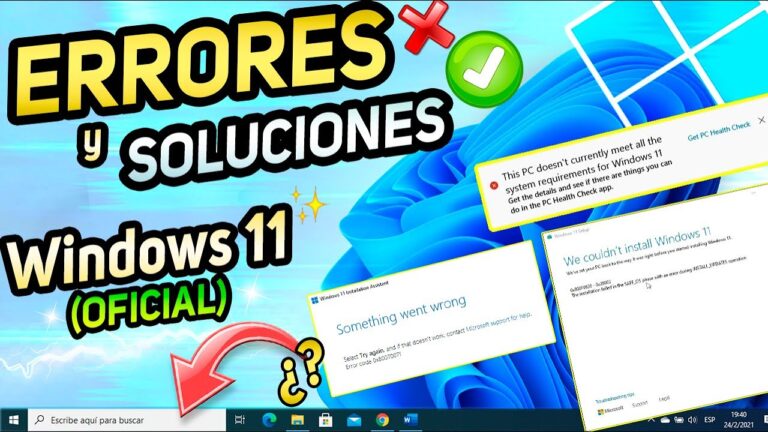 Soluciones a los problemas tras instalar Windows 11